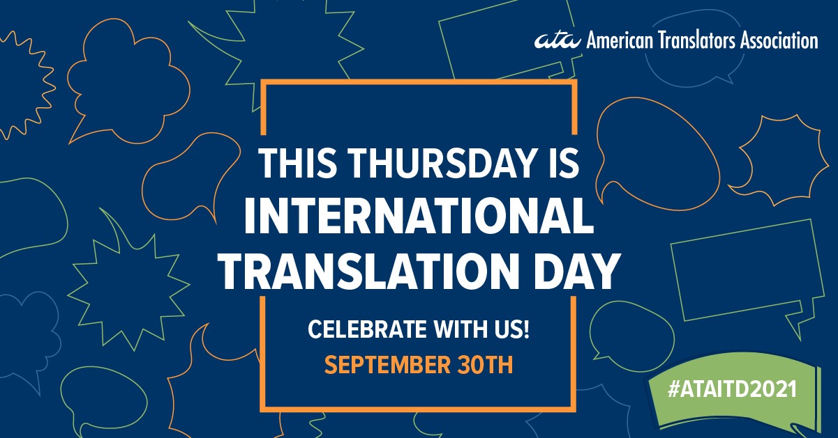 Get Ready to Celebrate International Translation Day! - American ...